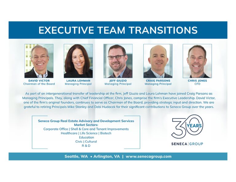 Executive Team Transition – Seneca Group